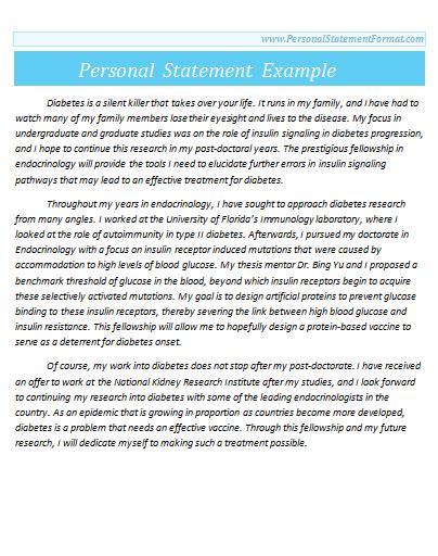 Some Tips On How To Format A Personal Statement