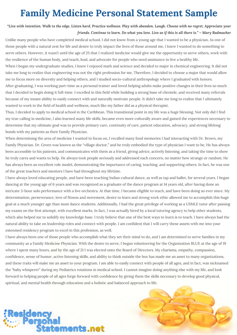 Residency Personal Statement Samples To Ace Your Entrance Residency Personal Statement Samples To Ace Your Entrance