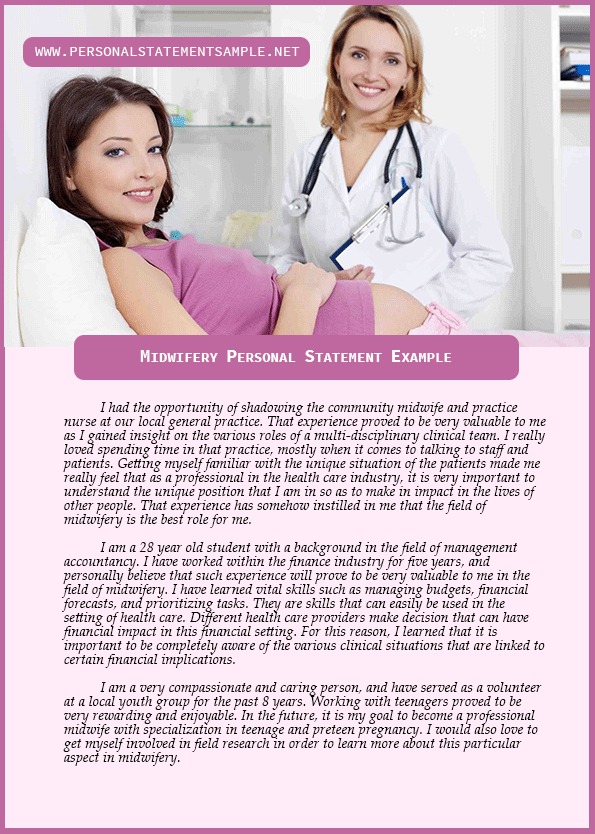 Professional Personal Statement For Midwifery