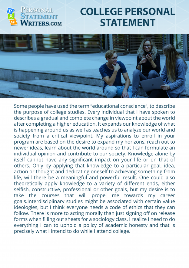Write a Personal Statement for College